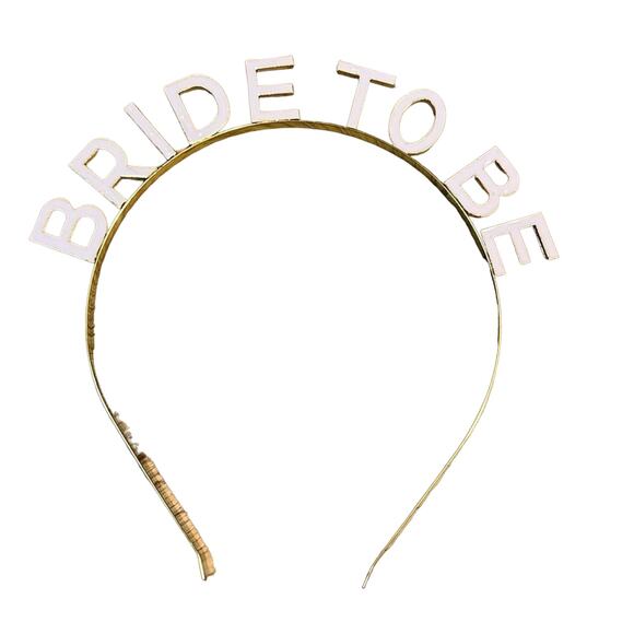 Accessories | Pink Gold Metal Bride To Be Headbandcrownheadpiece | Poshmark